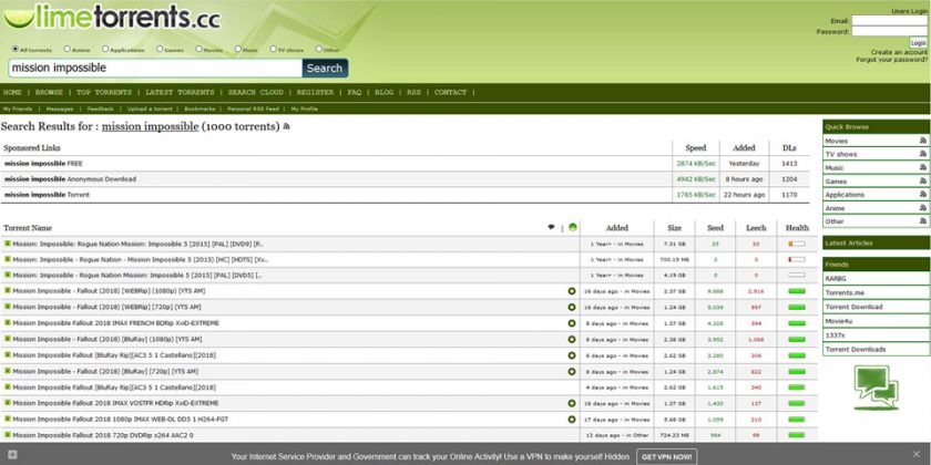 Il Corsaro Nero: Torrent. Link, Come Accedere, e Alternative Migliori